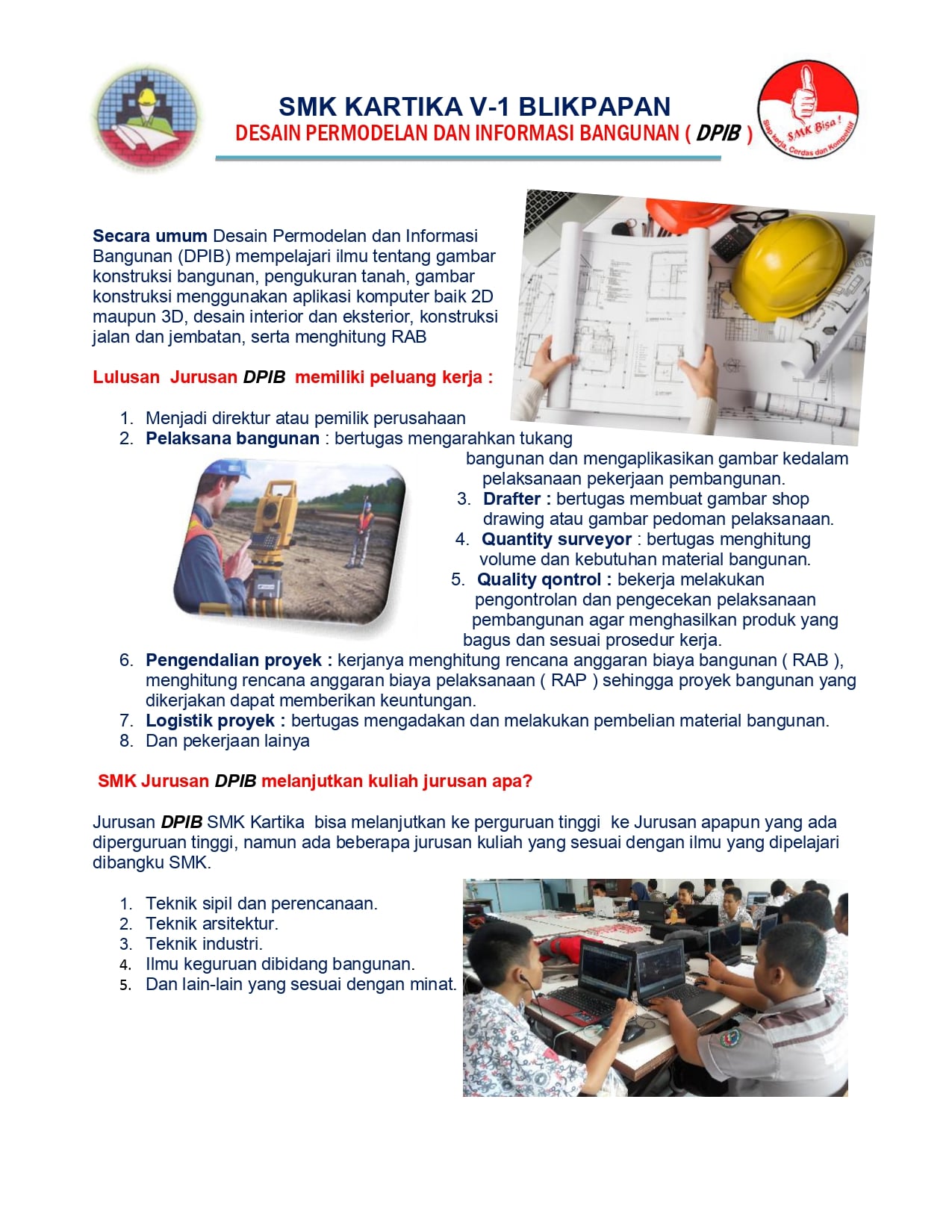 Mengenal lebih dalam jurusan DPIB - SMK KARTIKA V-1 BALIKPAPAN